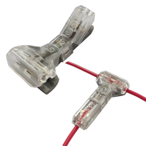 low voltage t tap wire connectors quick splice 22-20awg extension cable